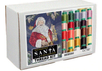 Enchanted Santa Tiling Scene and Thread Kit Bundle - Machine Embroidery ...