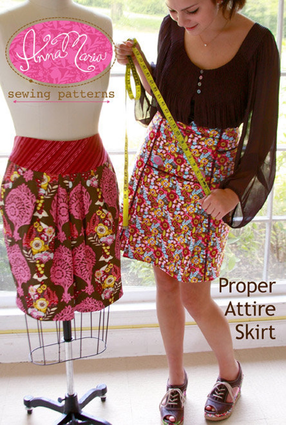 Proper Attire Skirt Pattern, Anna Maria Horner - Etsy