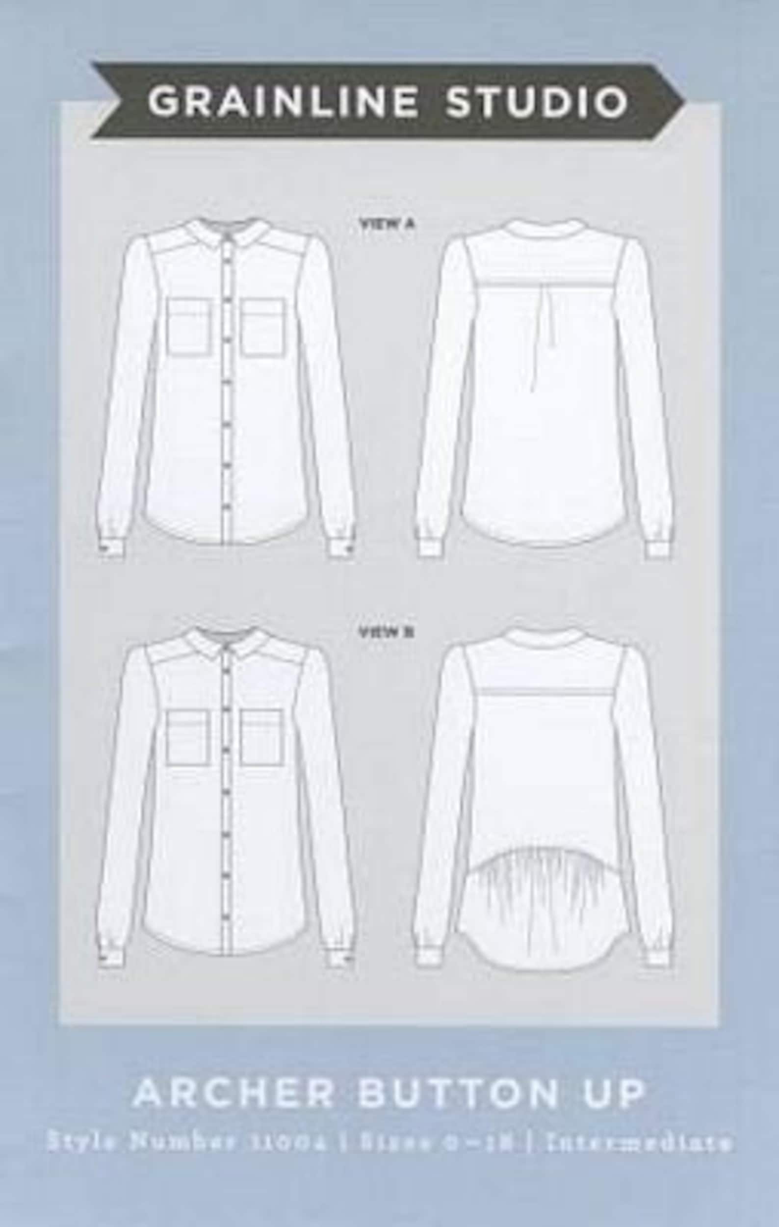 Archer Button up Pattern - Etsy