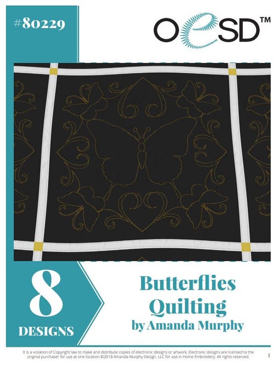 Butterflies Quilting by Amanda Murphy Longarm and Home | Etsy