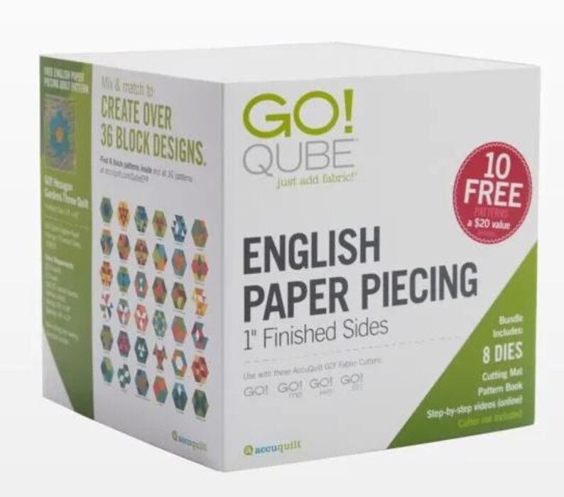 GO! Qube English Paper Piecing 1" Finished Sides #55825 by Accuquilt ...