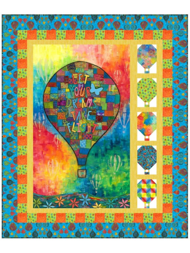 Balloon Festival Quilt Kit - Fabrics Designed by Sue Penn for Free ...