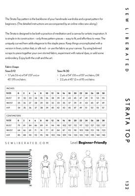 Strata Top Pattern Sew Liberated SLN132 - Etsy