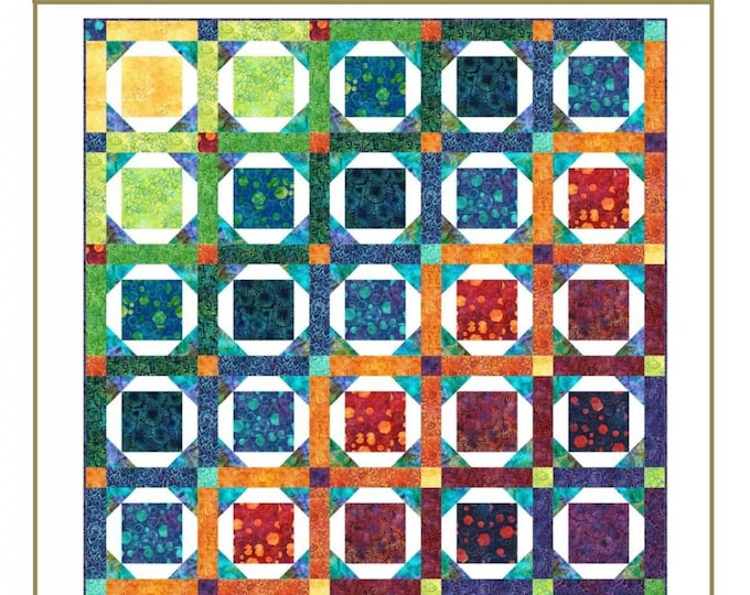 Salt Water Taffy Bold a Quilt Pattern by Jan Douglas Design - Etsy