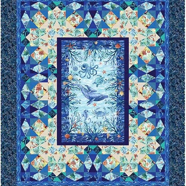Quilt Kit Deep Blue Sea - Etsy