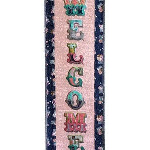 Welcome Banner Machine Embroidery Design on CD by Fabric - Etsy