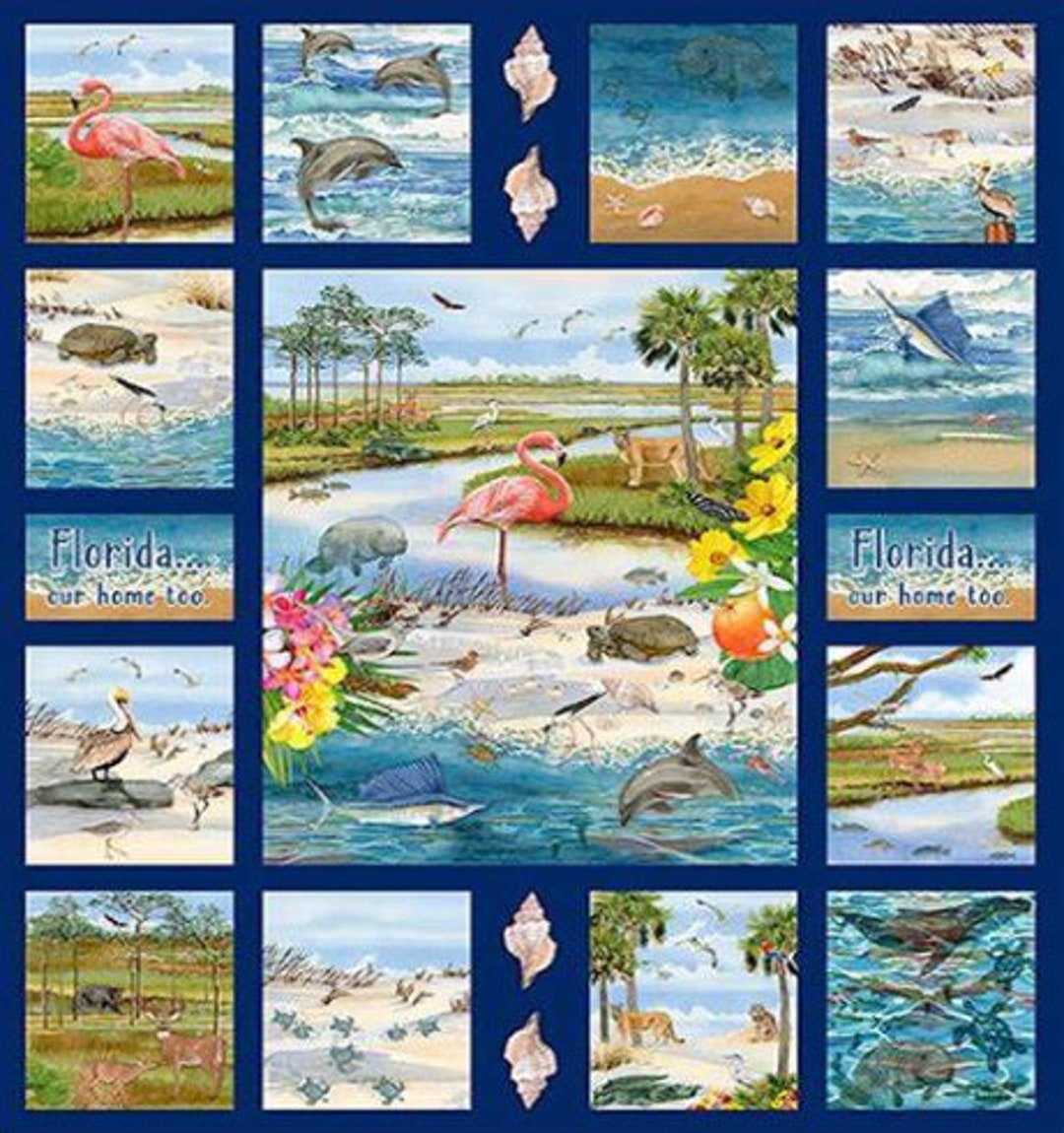 All Florida Shop Hop 2024 Minky Panel - Etsy