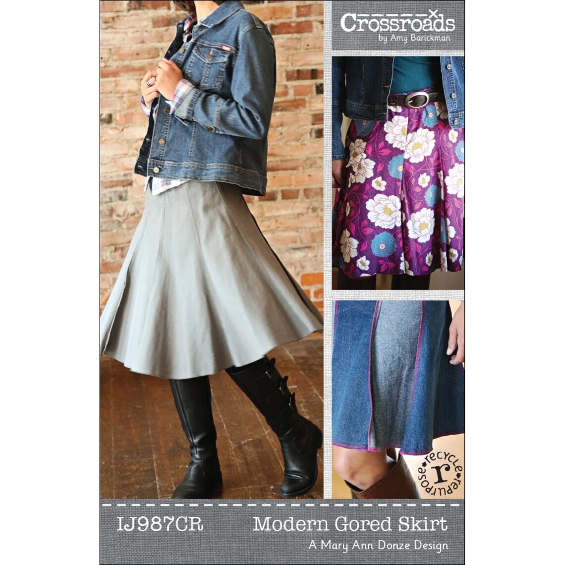 Modern Gored Skirt Pattern, Indygo Junction Designs IJ987CR - Etsy