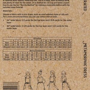 Metamorphic Reversible Dress Pattern, Sew Liberated SLN128 - Etsy