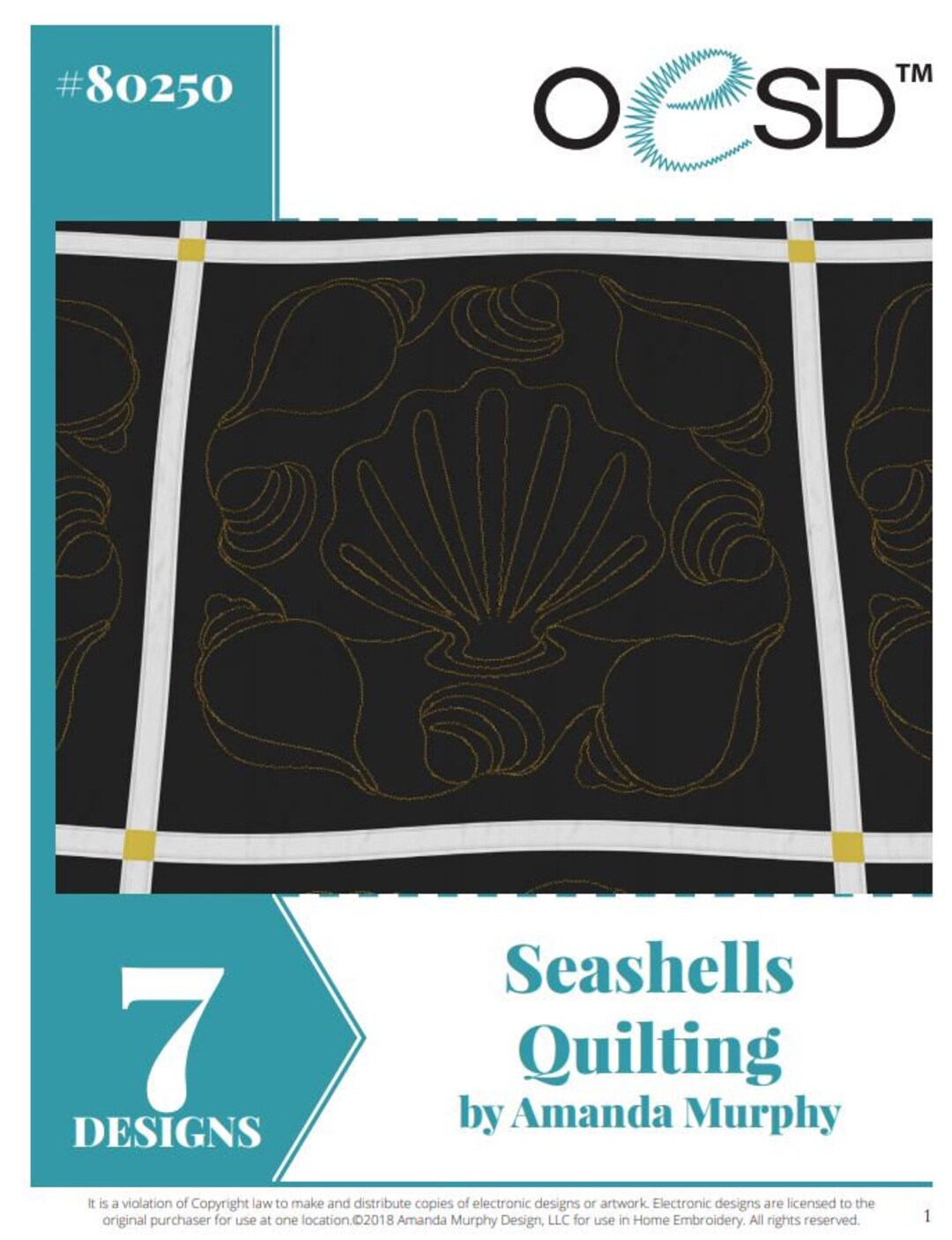 Seashells Quilting by Amanda Murphy - Longarm and Home Embroidery ...