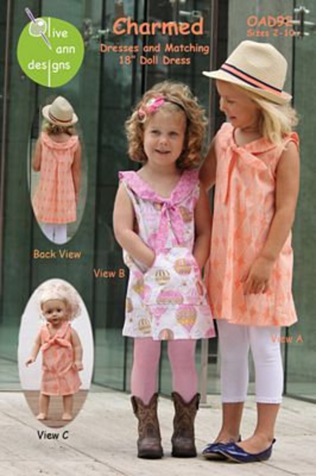 Charmed Pattern From Olive Ann Designs Girls' Sizes 2 10 - Etsy