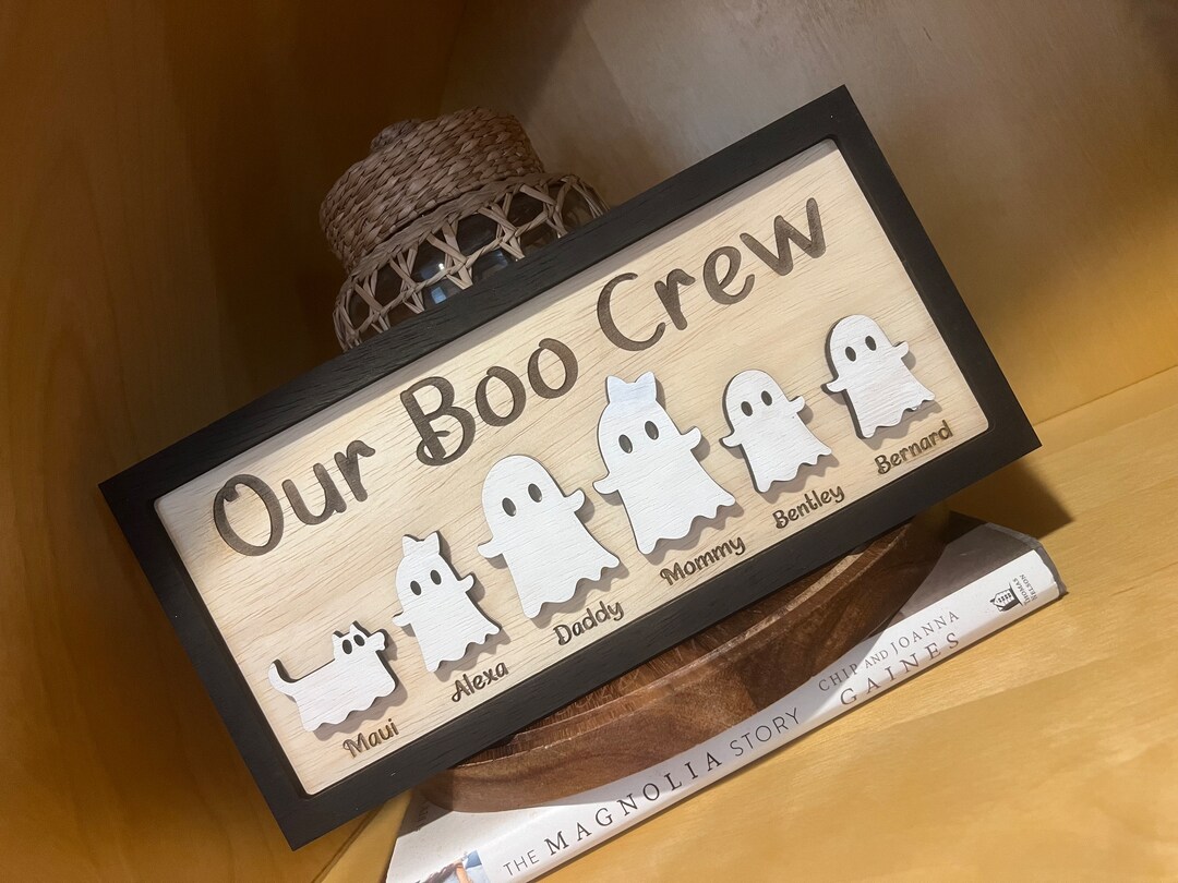 Ghost Family Sign, Cute Halloween , Halloween Gift , Spooky Cute Decor ...