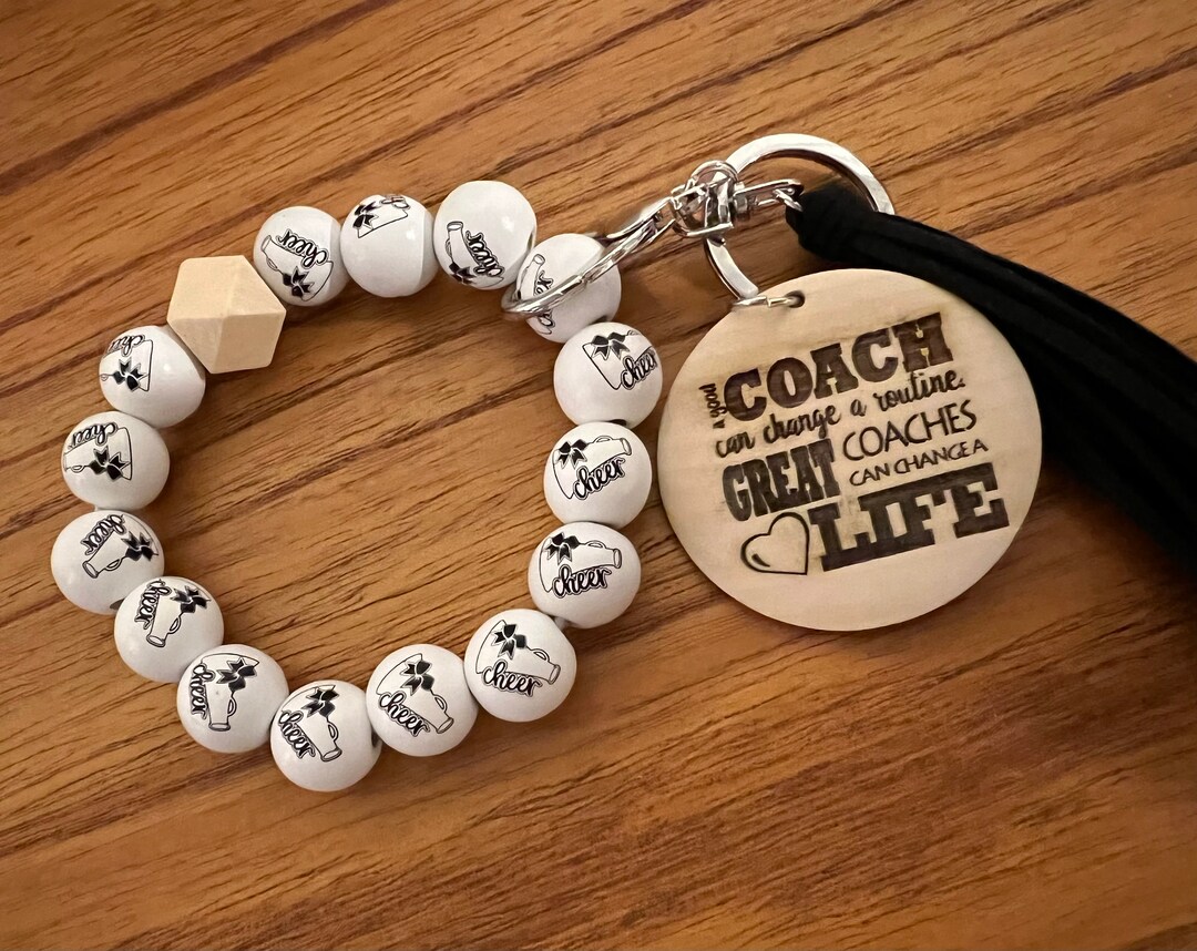 Cheer Coach Gift, Cheerleading, Cheer Coach, Personalized Keychain ...