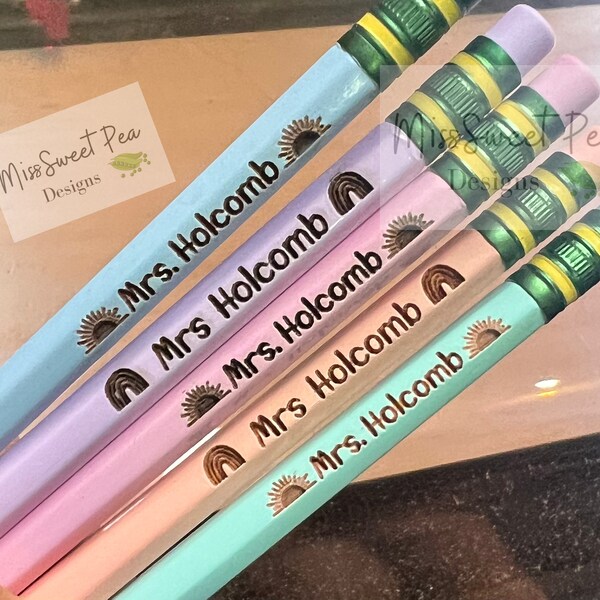 Personalized Pencils - Etsy