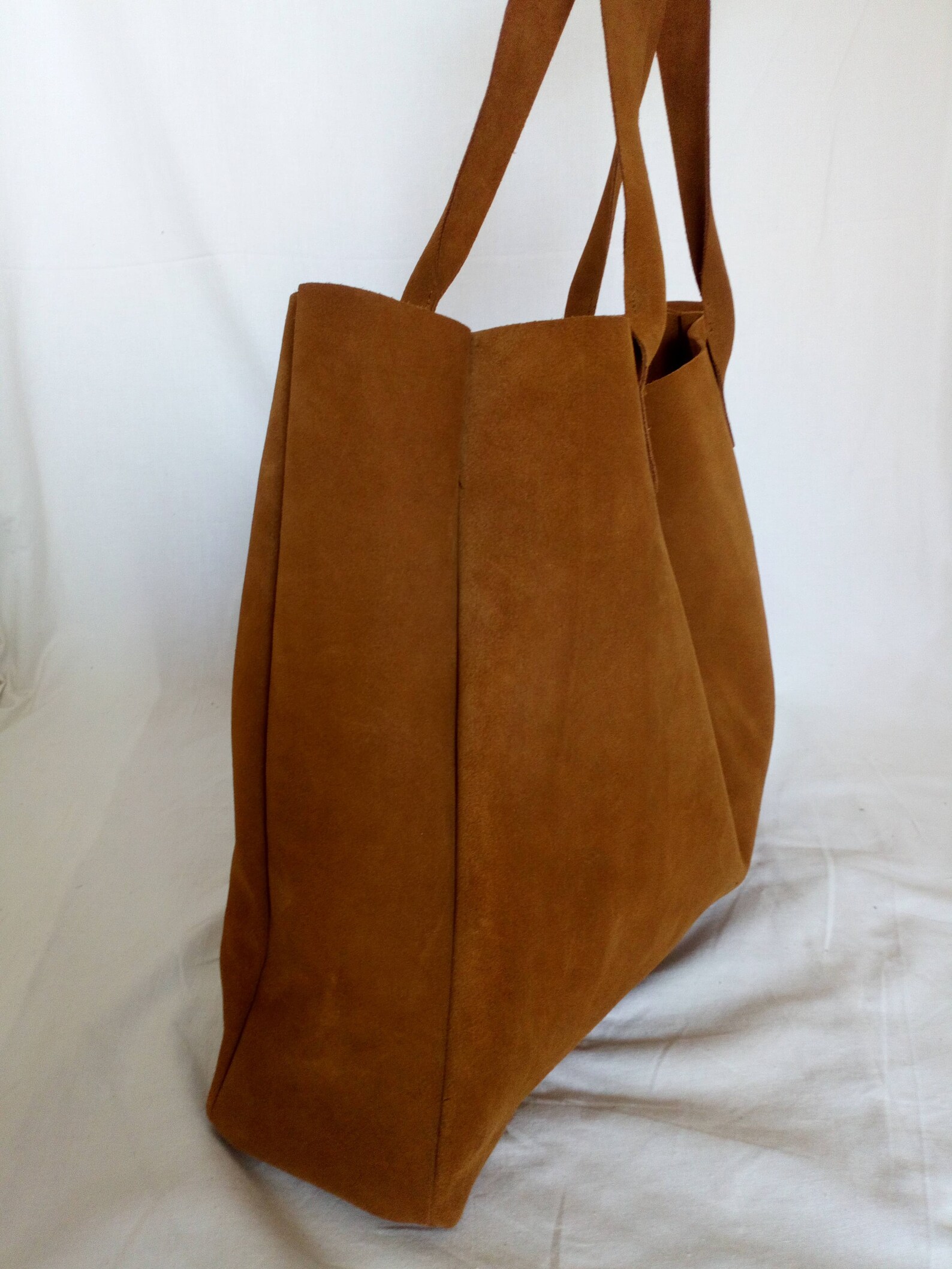 Brown Suede Leather Bag Shoulder Bag Woman Bag Leather Bag Handbag Hobo ...