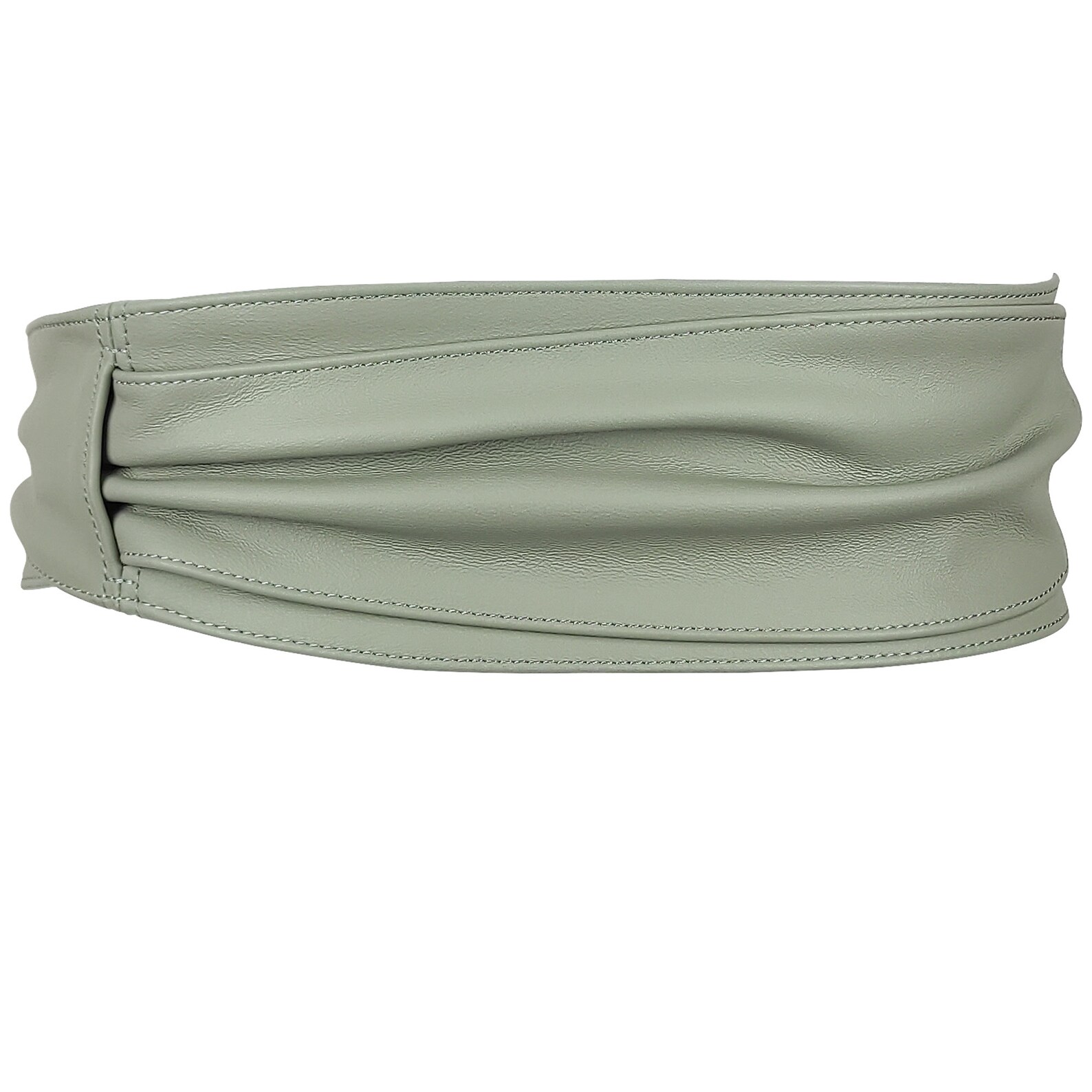 Light Gray Obi Belt Made From Genuine Leather • Corset Leather Belt ...