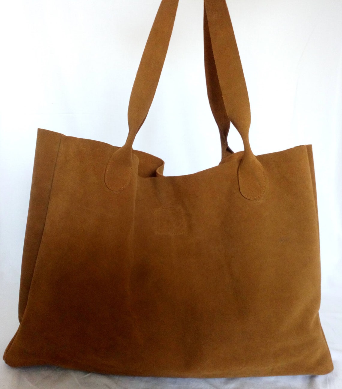 Brown Suede Leather Bag Shoulder Bag Woman Bag Leather Bag | Etsy