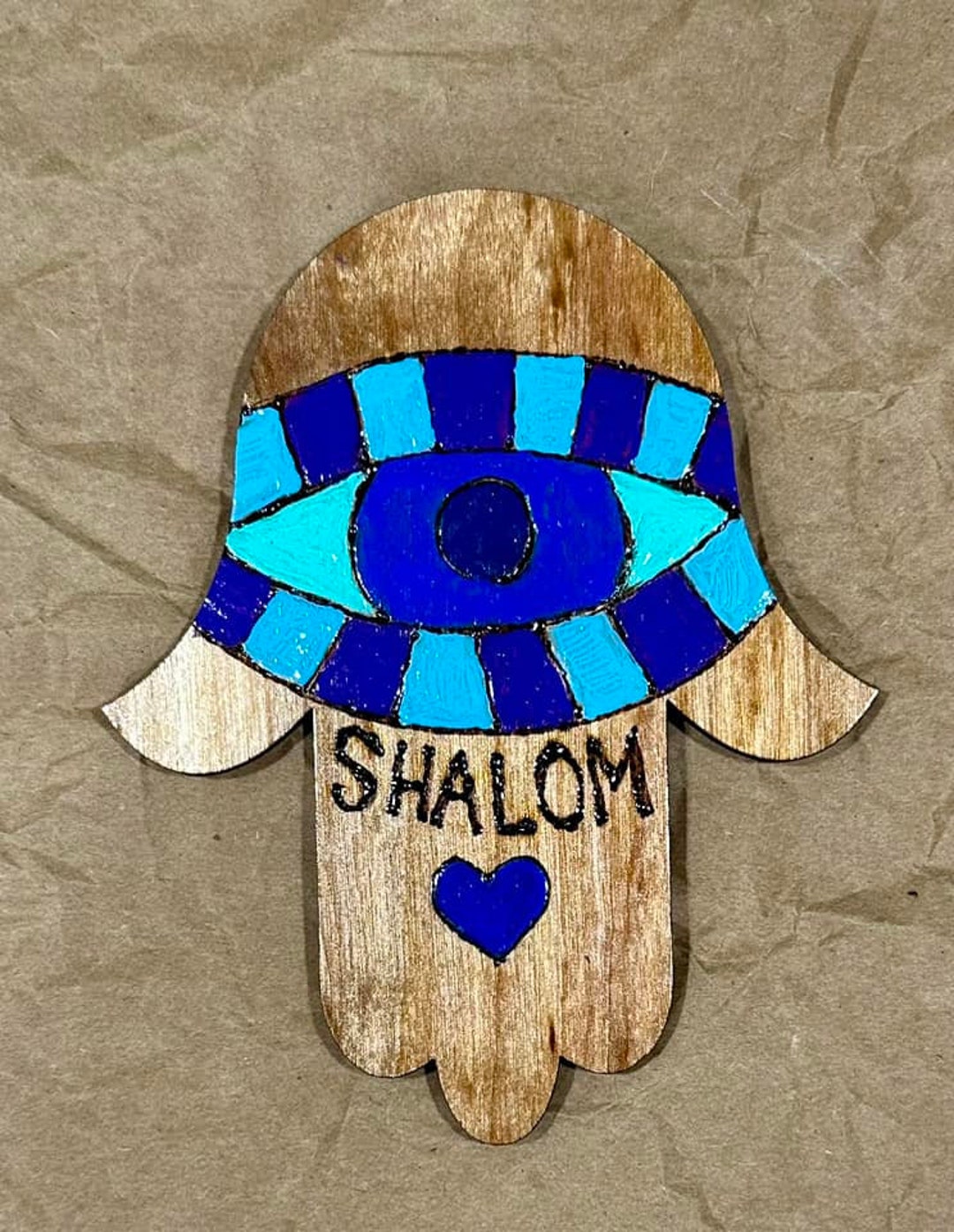 Hamsa, Hand of God, Protection, Jewish Art, Judaica, Evil Eye, Shalom ...