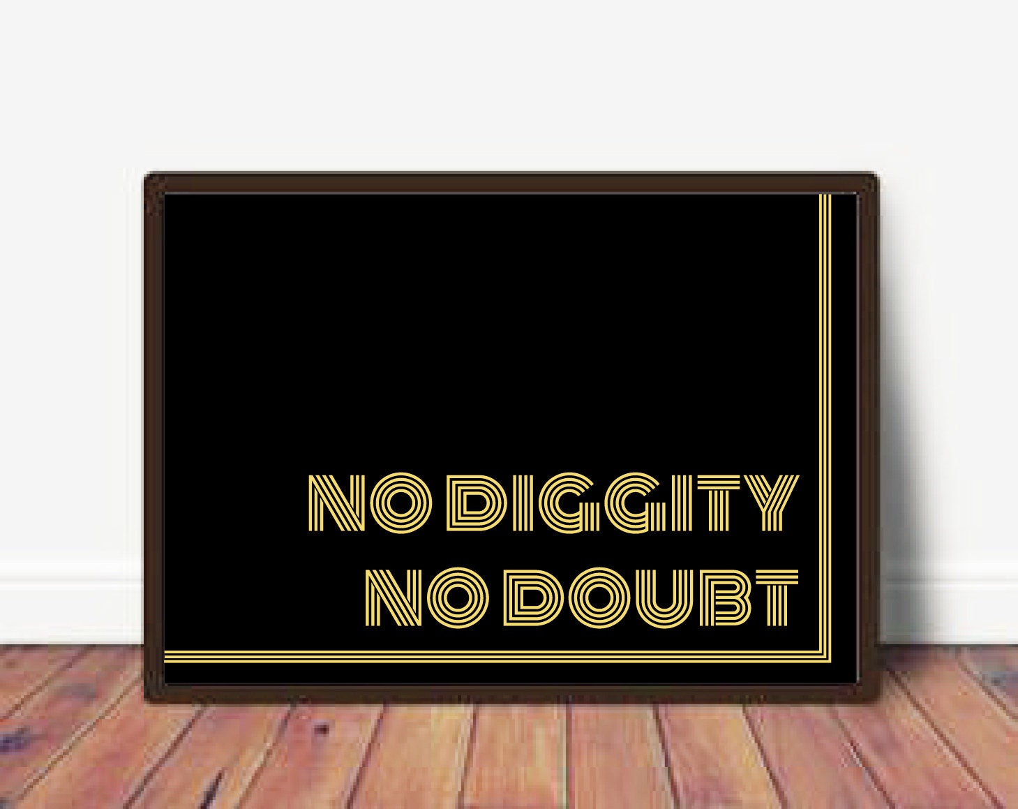 No Diggity No Doubt A4 Print Blackstreet Lyrics Songs - Etsy