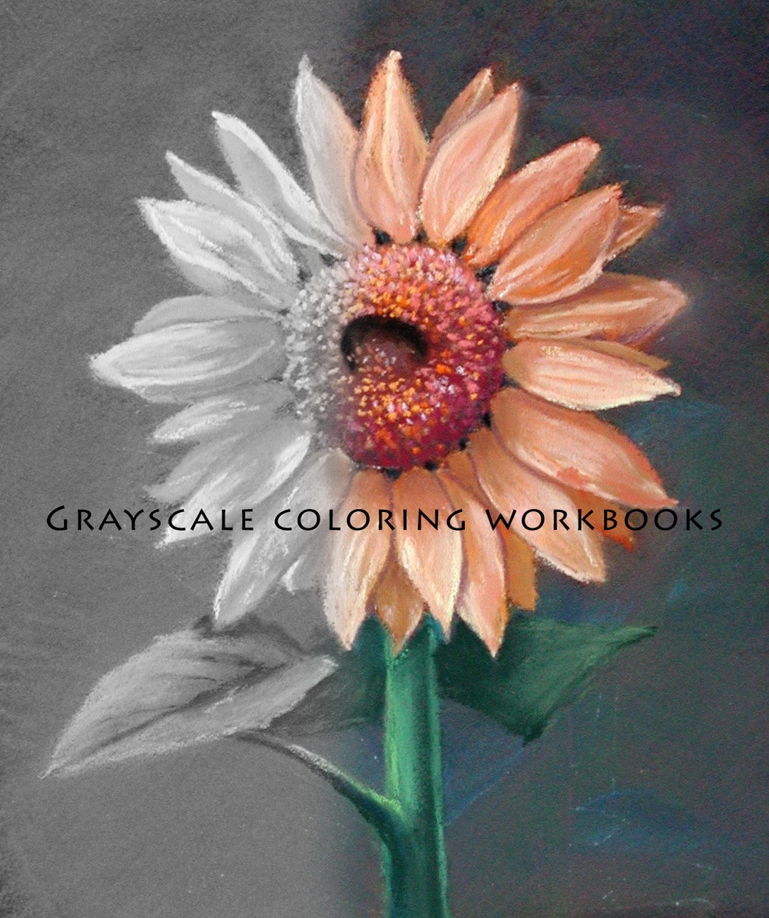 Printable Adult Grayscale Coloring Images, Sunflower and Teapot ...