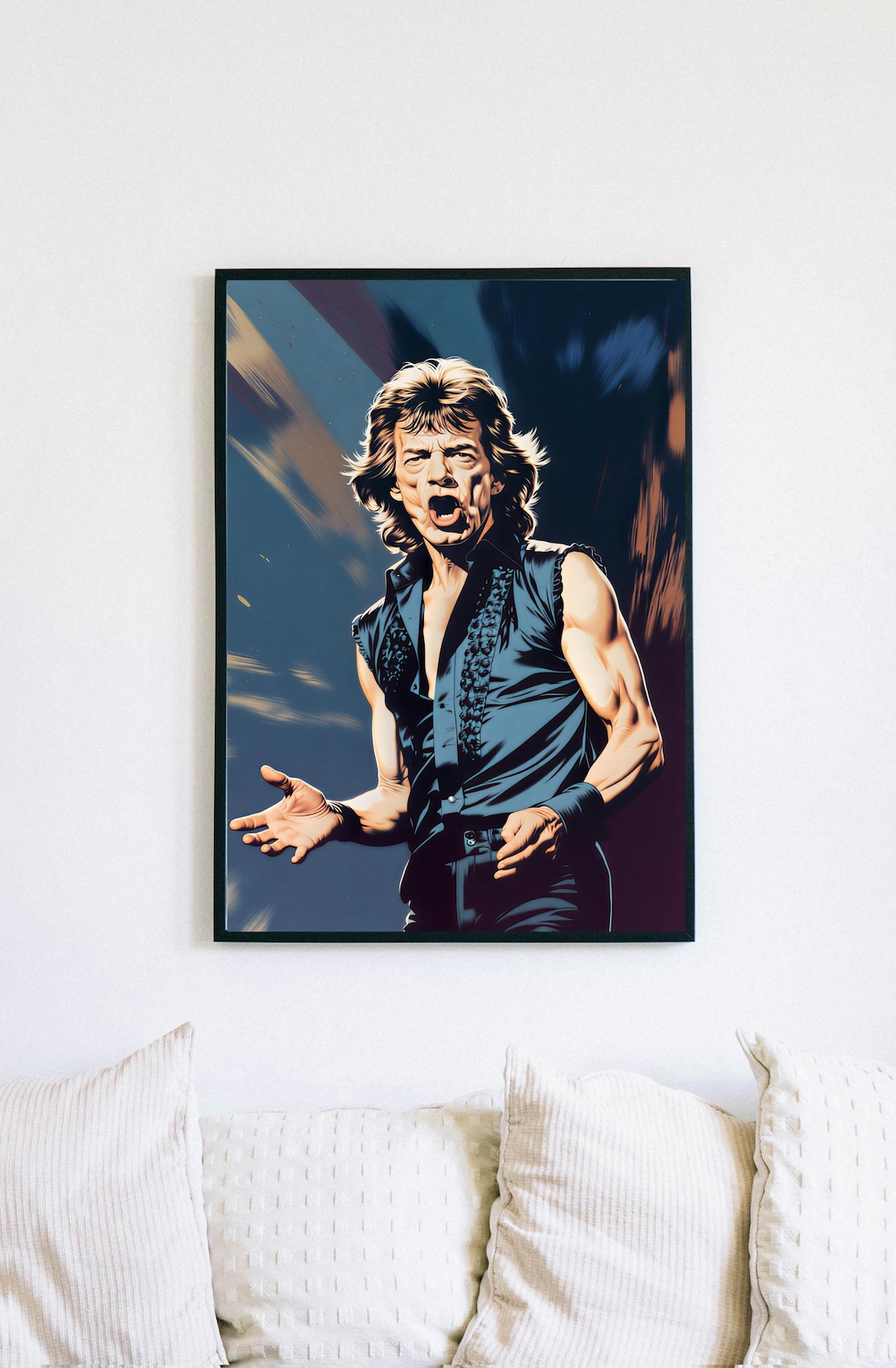 Poster Mick Jagger Portrait,digital Download Print,poster,t-shirts,mugs ...