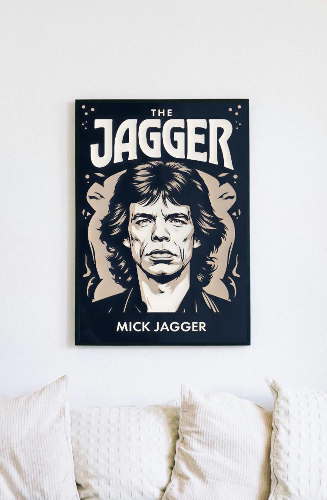Poster Mick Jagger Portrait Art Rolling Stones,digital Download Print ...