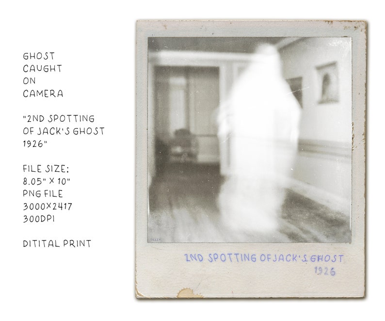 Jack's Ghost Caught on Camera Vintage Photograph Ghost Captured Rare ...