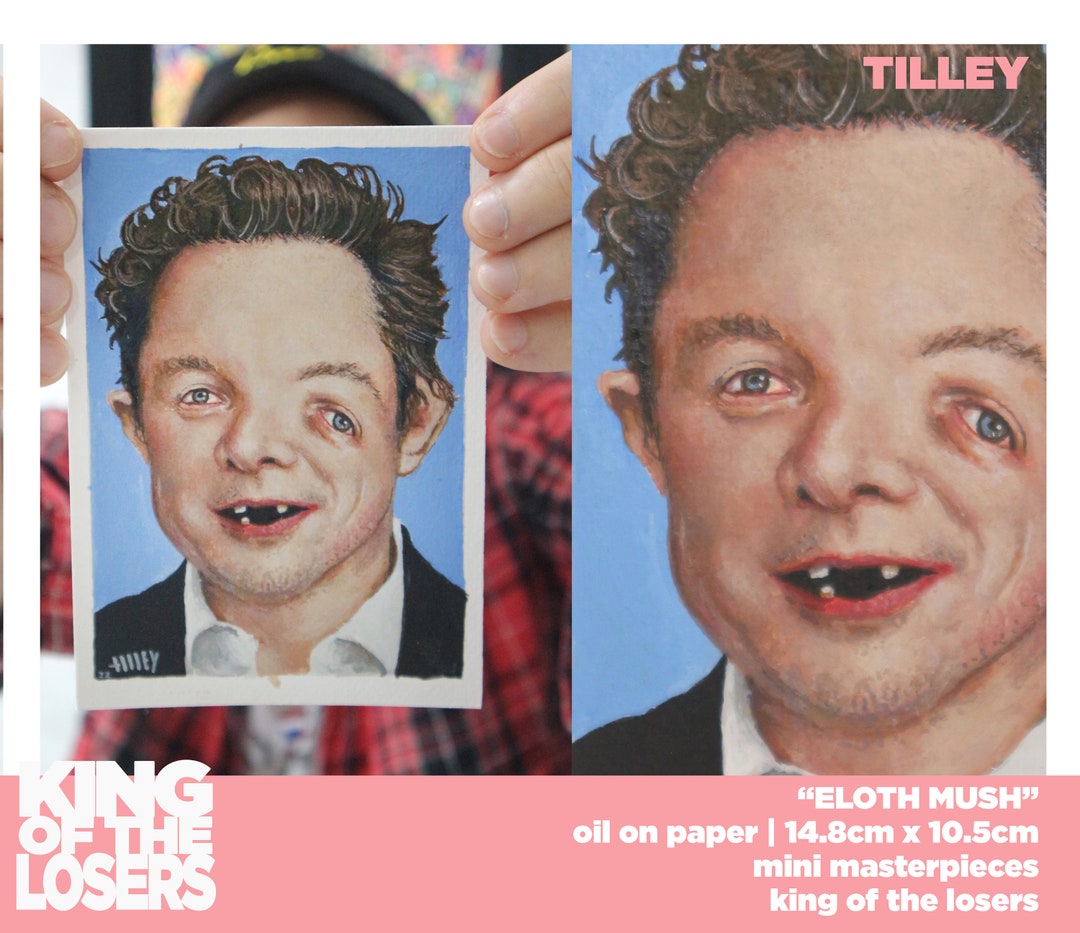 ELOTH MUSH King of the Losers Mini Masterpieces Little Oil Paintings by ...