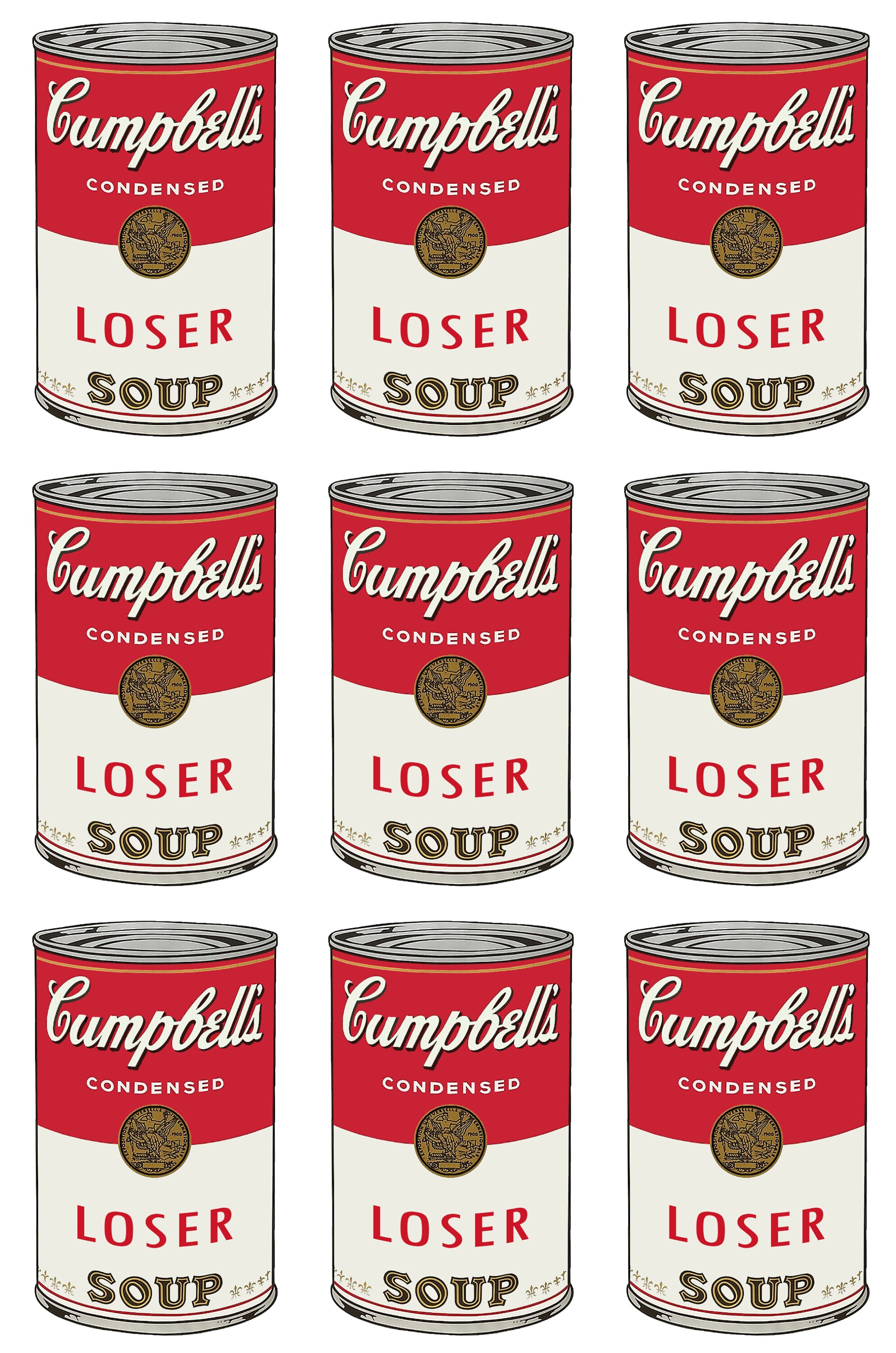 Loser SOUP Digital Download/print 5 Piece Bundle Iconic Campbell's Soup ...
