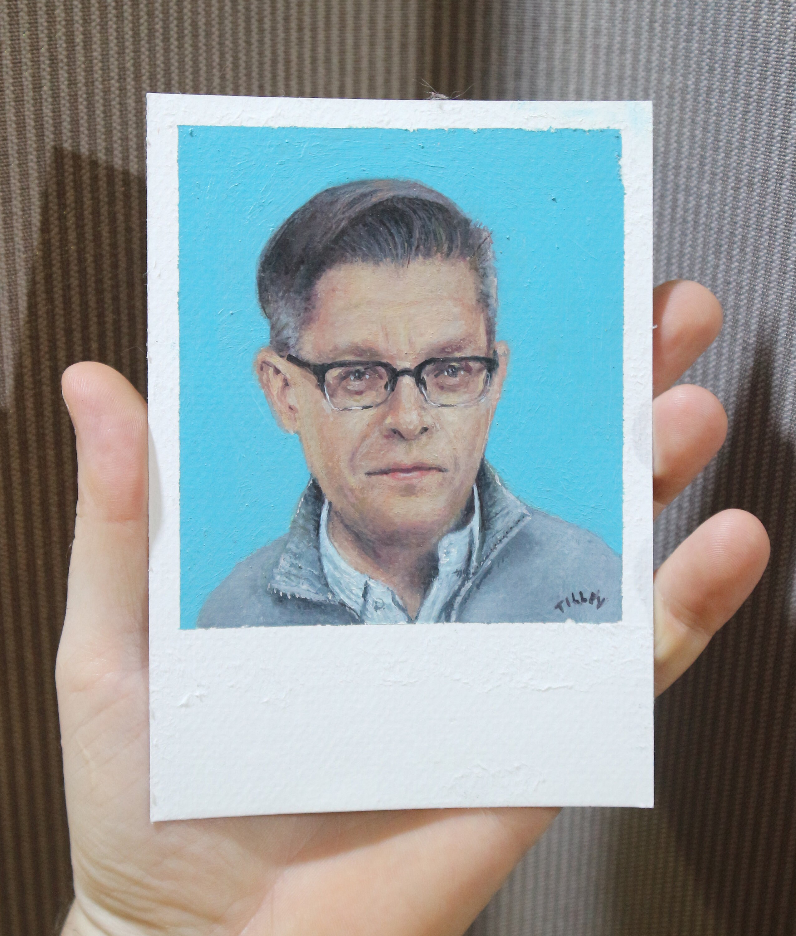 Mini Beeple Oil Painting A Small Little Portrait of Mike Winkelmann ...