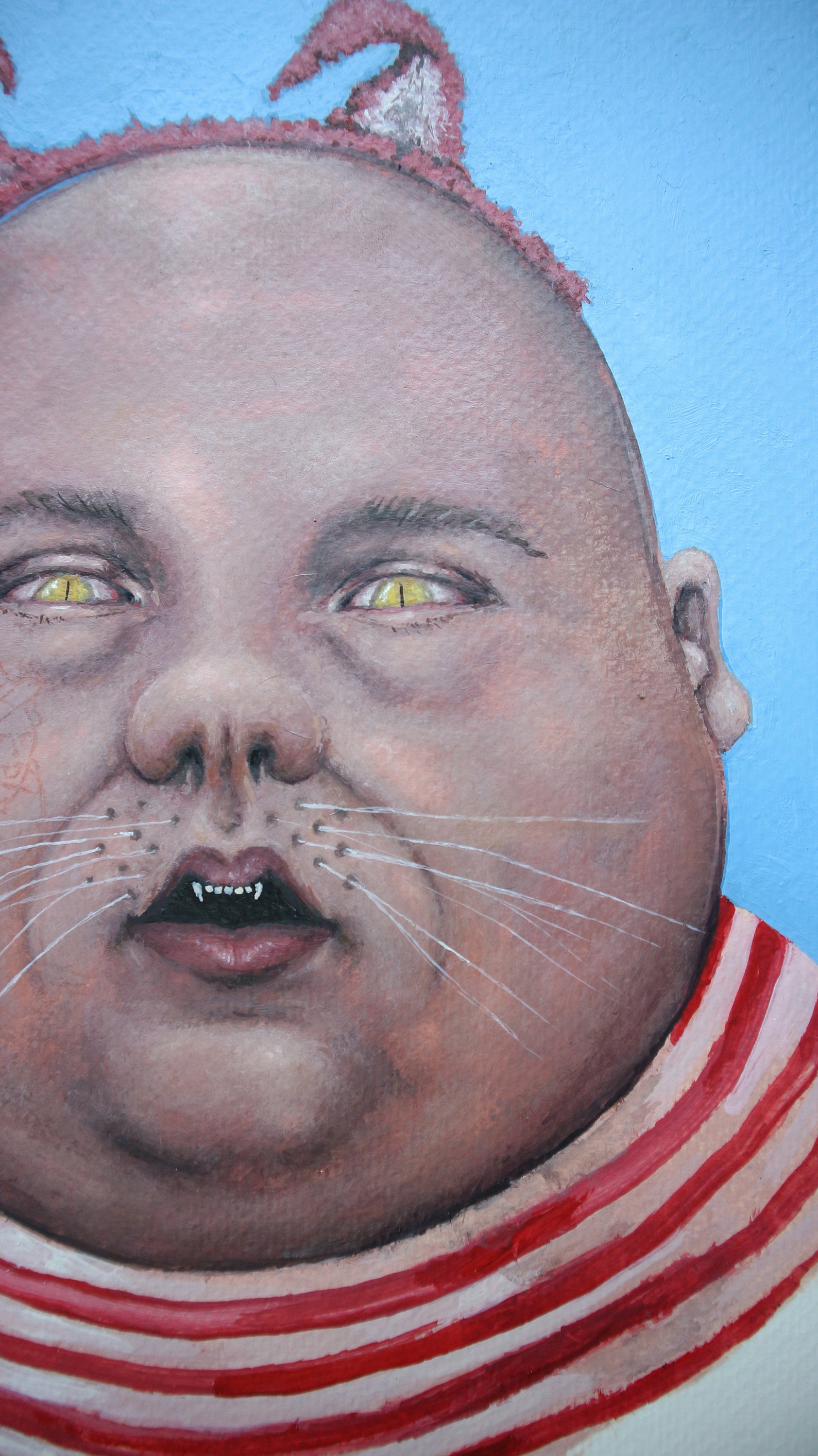 The Return of the CATMAN Oil Painting Cute Monster Villain - Etsy