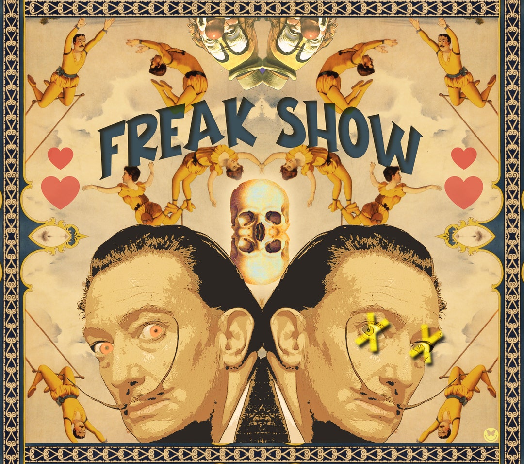 Vintage Circus Poster Reimagined Old Psychedelic Freak Show - Etsy