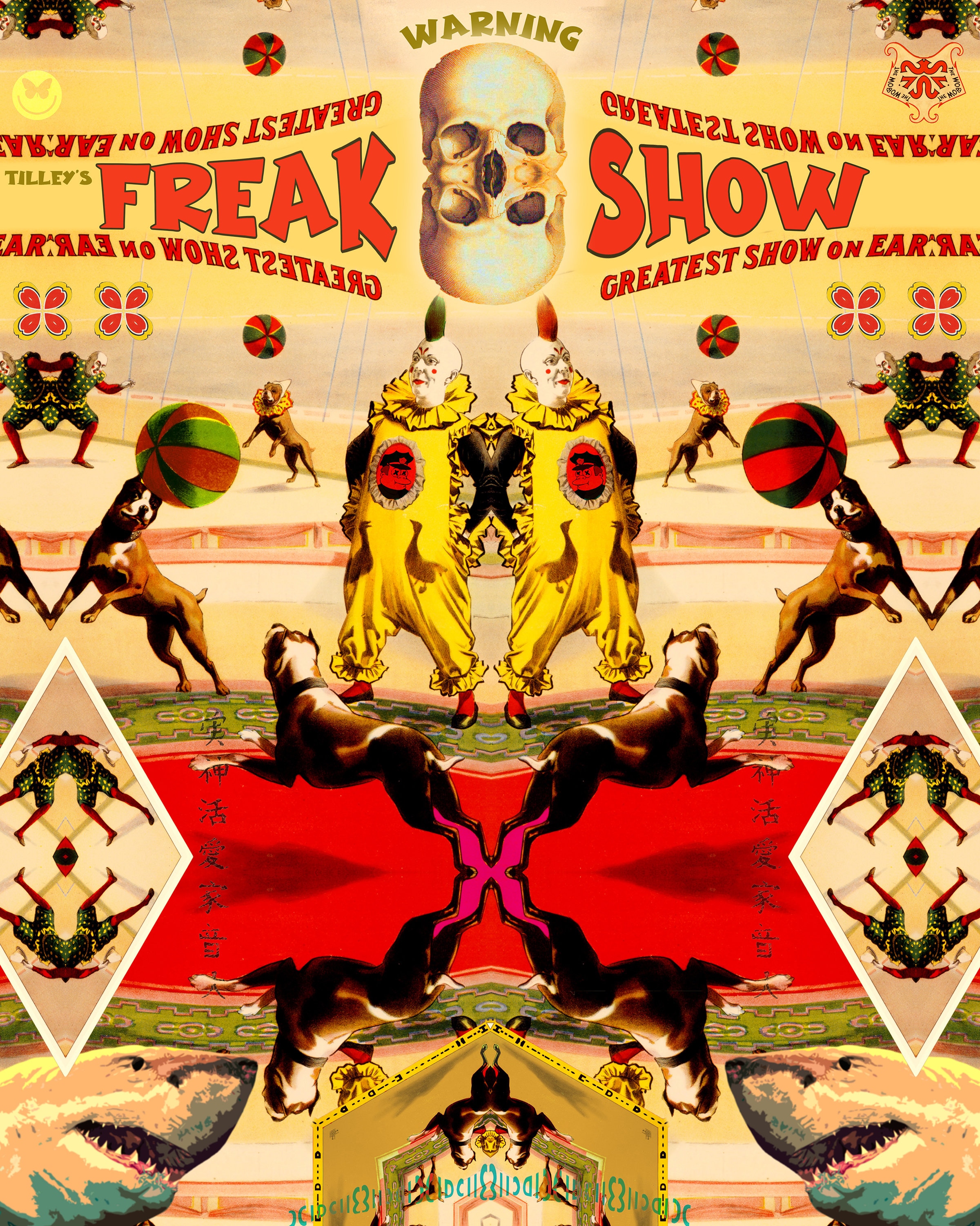Acid Vintage Freakshow Circus Poster Design Psychedelic - Etsy