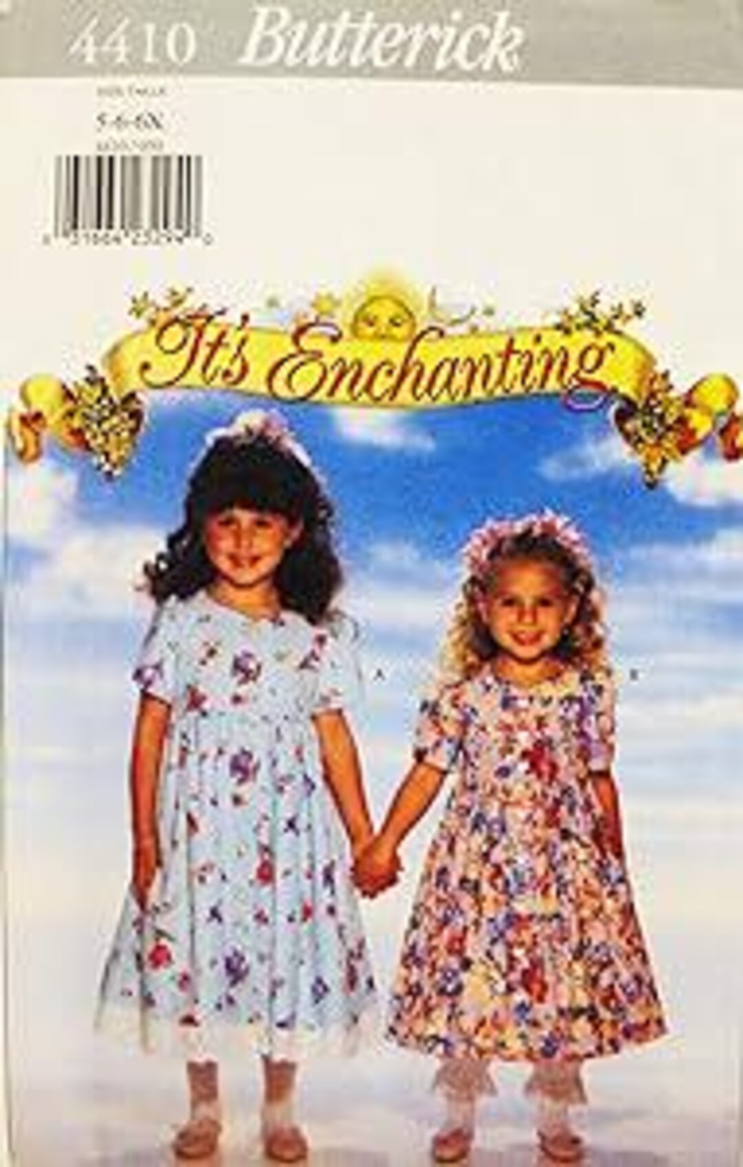 Butterick Sewing Pattern 4410, Vintage Girl's Dress & Pantaloons ...