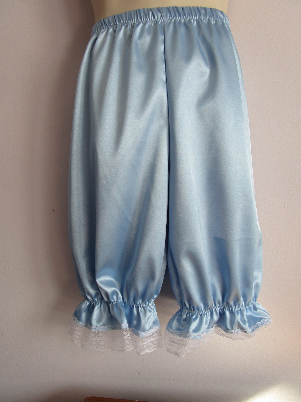 Men's Soft Satin Bloomers w/Lace Trimmed Hem 11 | Etsy