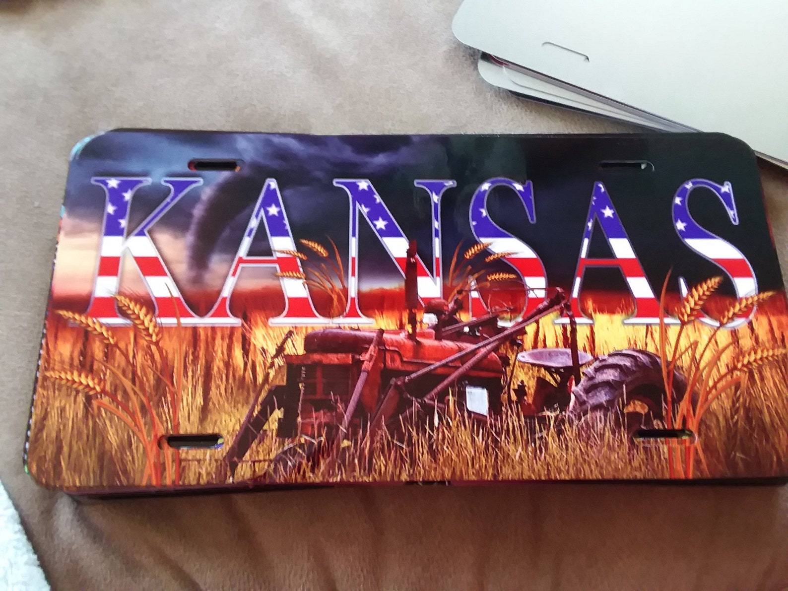 Kansas License Plate / State License Plate / Sunflower State / Red ...
