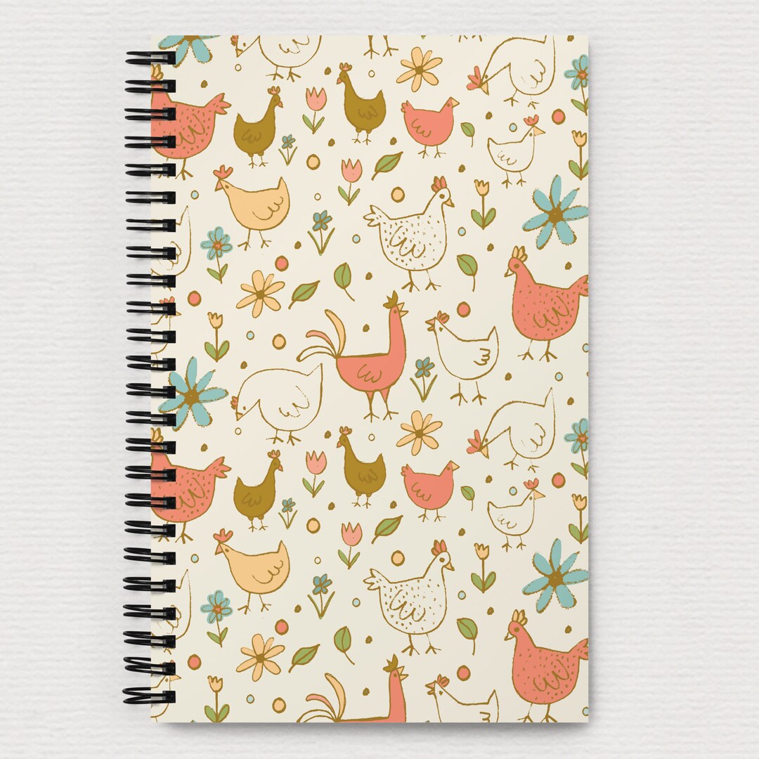 Gigis Chicken Coop Spiral Notebook Etsy