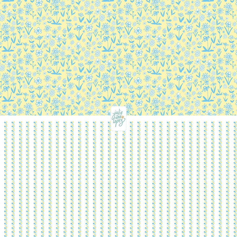 Daisy Printable Papers, Flower Digital Download Paper in 12x12 Inches ...