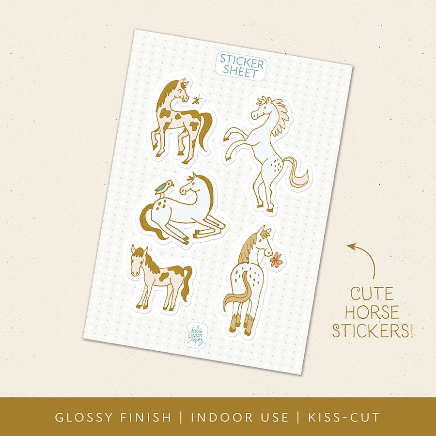 Gigi's Horses: Sticker Sheet - Etsy
