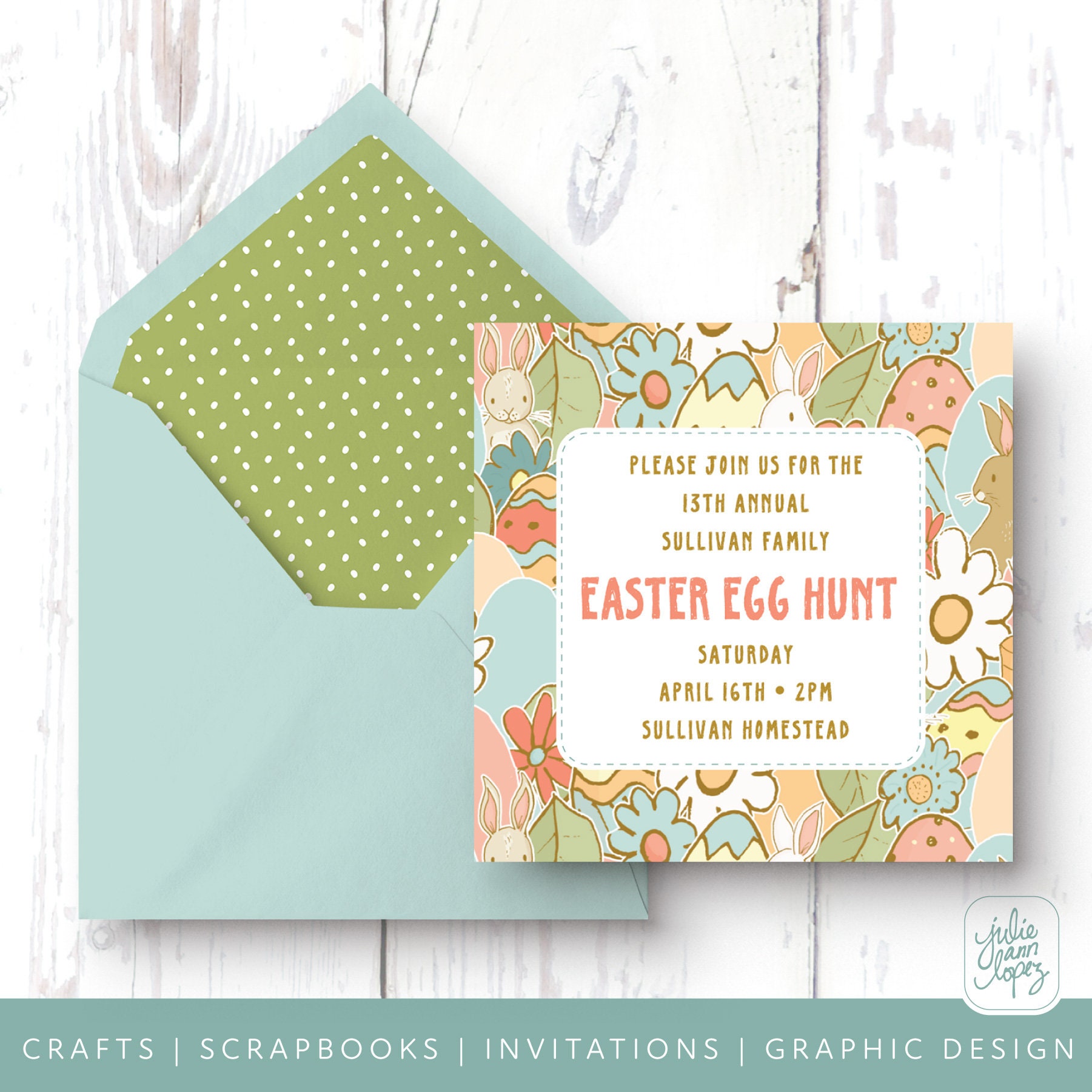 Spot the Bunnies Printable Papers, Springtime Digital Download Paper in ...