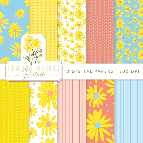 Flower Print Yellow - Etsy