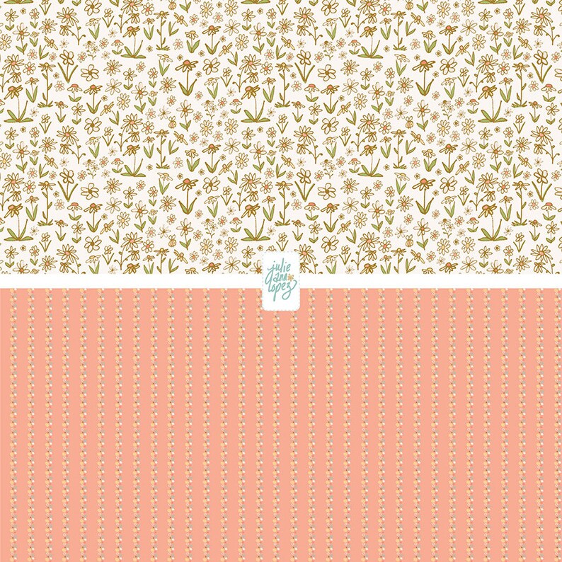 Daisy Printable Papers, Flower Digital Download Paper in 12x12 Inches ...