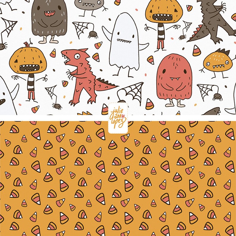 Monster Mash Halloween Printable Papers / Digital Download - Etsy