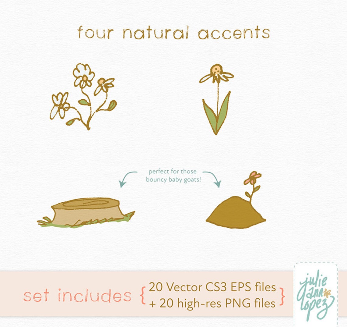 Goat Clipart / Farm Animals / Downloadable Clip Art / Commercial Use ...
