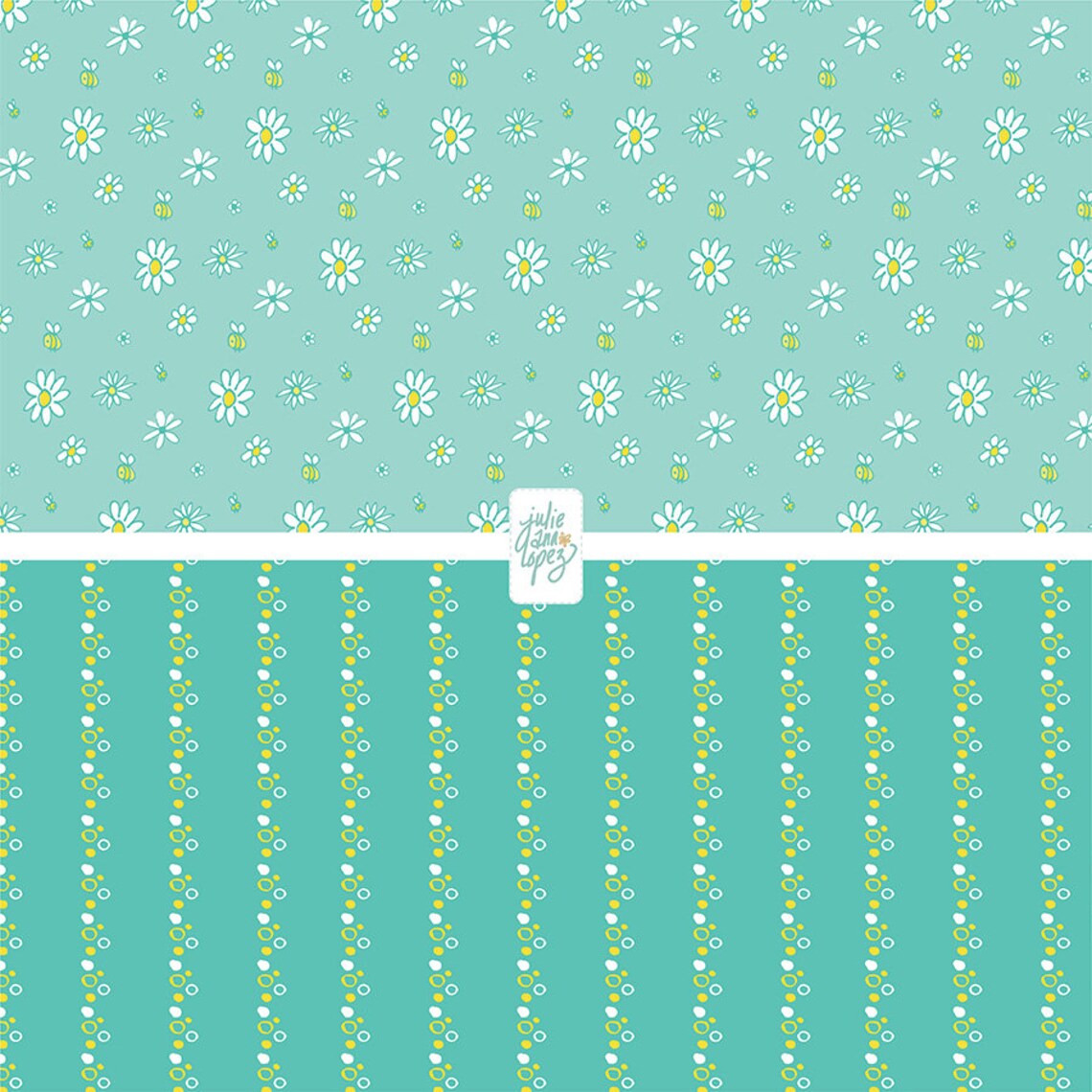 Daisy Printable Papers, Flower Digital Download Paper in 12x12 Inches ...