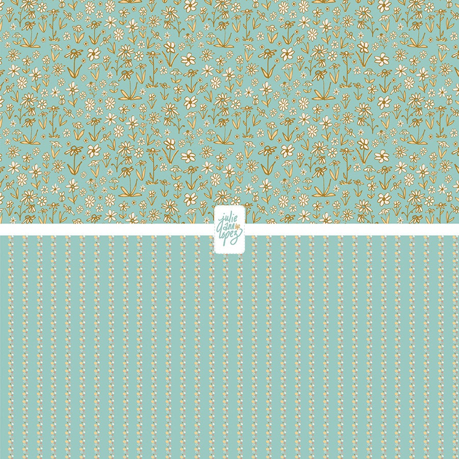 Daisy Printable Papers Flower Digital Download Paper in 12x12 - Etsy