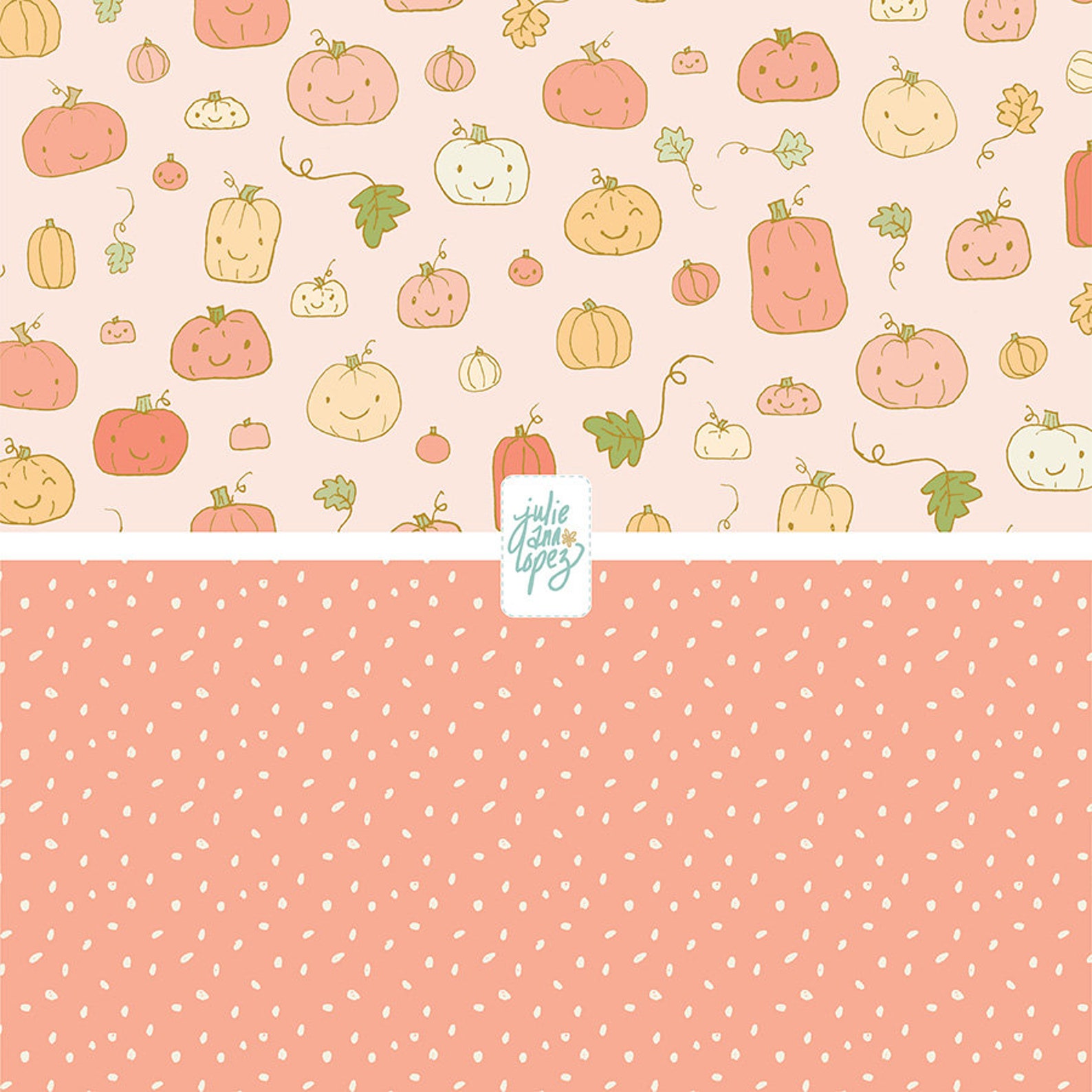 Pumpkin Friends Printable Papers, Fall Digital Download Paper in 12x12 ...