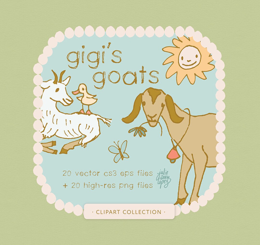 Goat Clipart / Farm Animals / Downloadable Clip Art / Commercial Use ...