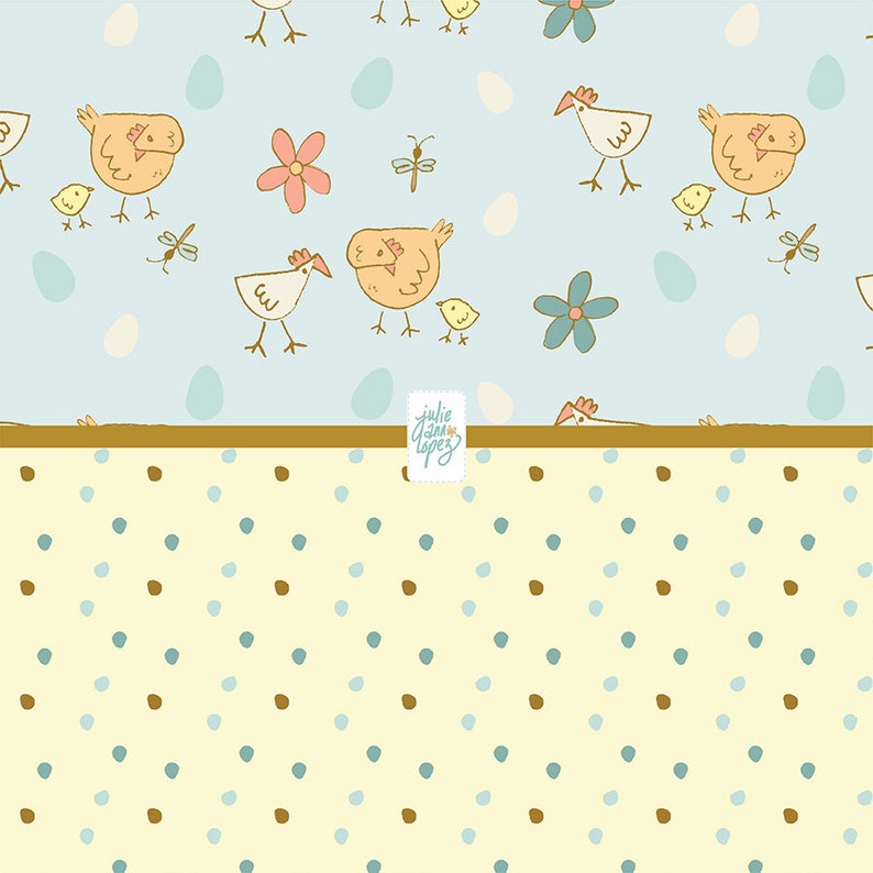 Easter Chicks Printable Papers, Baby Animals Digital Download Paper in ...