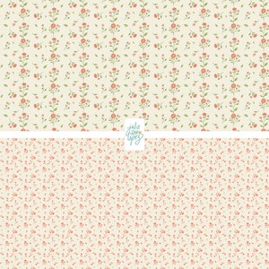 Floral Digital Paper: Longbourn Garden, Botanical Print (digital ...